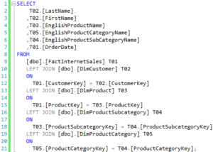 Formatierung von SQL Statements (Teil 1) – Just another SQL blog